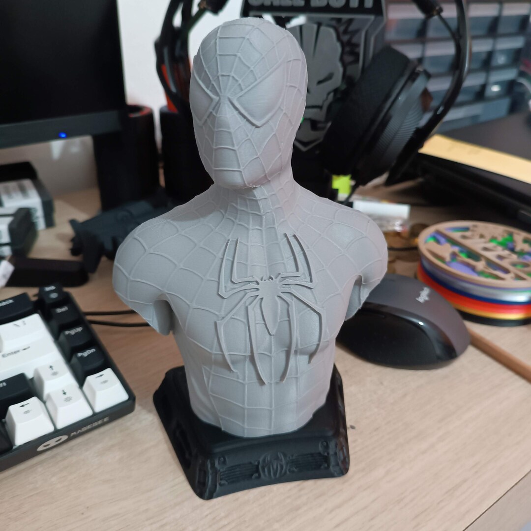 Spiderman Bust Action Figure - Etsy