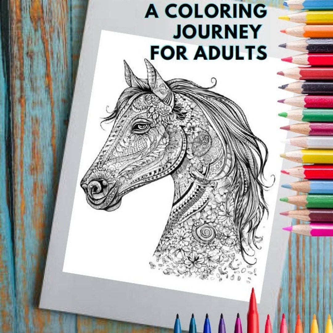 Serenity Strokes: A Coloring Journey for Adults - Etsy
