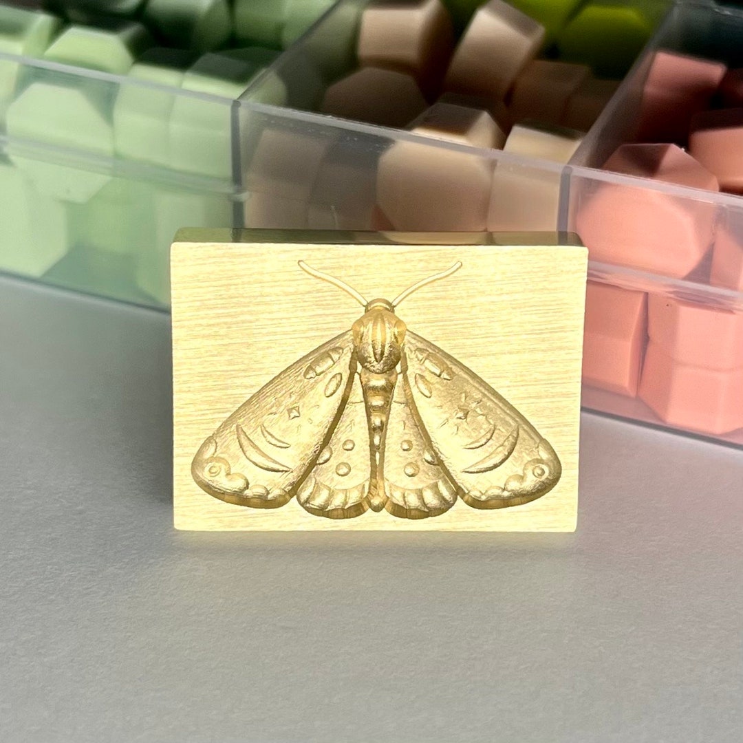 Moth 3D Metal Wax Stamp Head, Wax Seal Head, Wax Seal Stamp, Craft ...