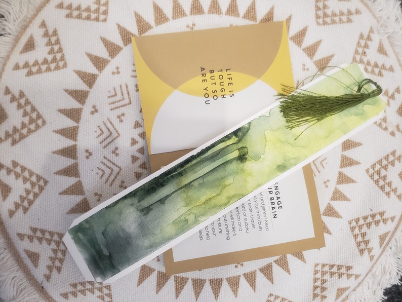 Stunning Green Abstract Bookmark - Etsy