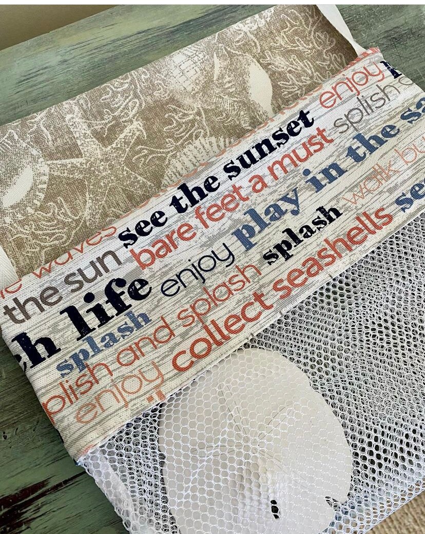 Beachcomber Bag A Must Have for the Shell Collector. Nylon Mesh Bag for ...