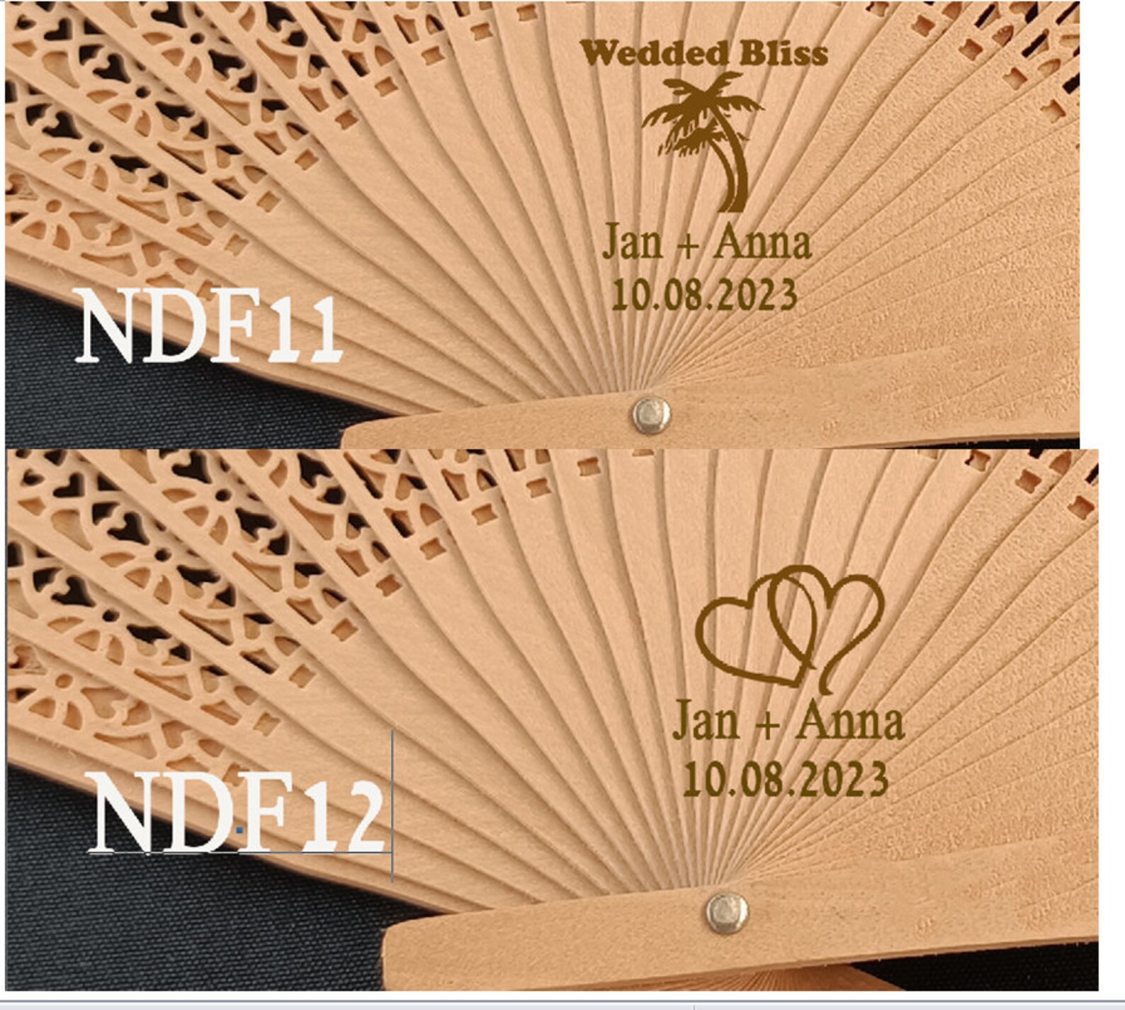 Custom Sandal Wood Fans. Wedding Fans.personalized Wedding Faovors ...