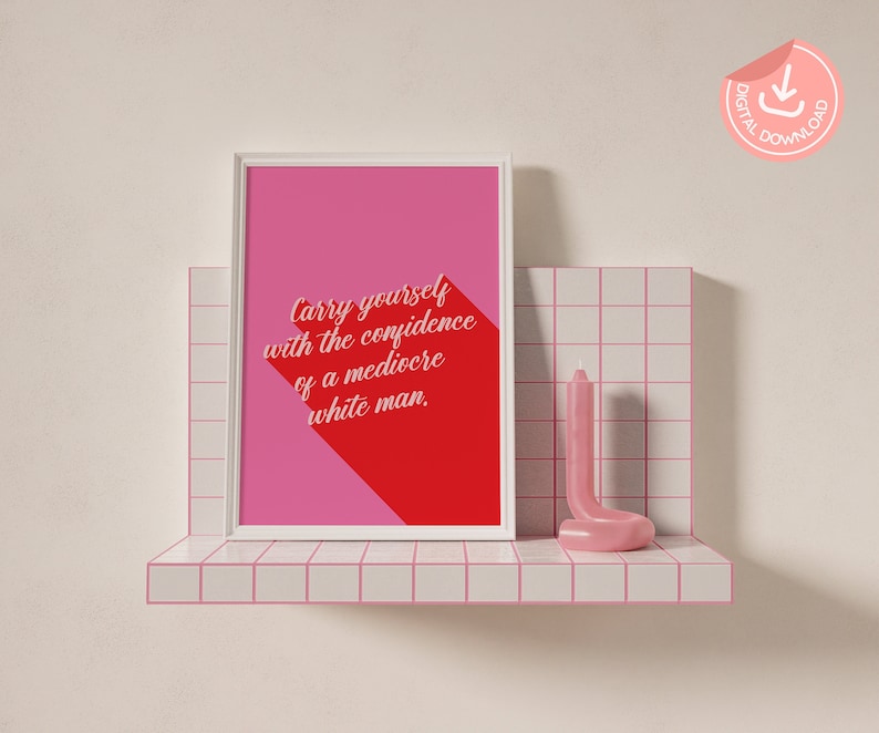 Printable Feminist Poster Feminist Wall Art Feminism Art Etsy