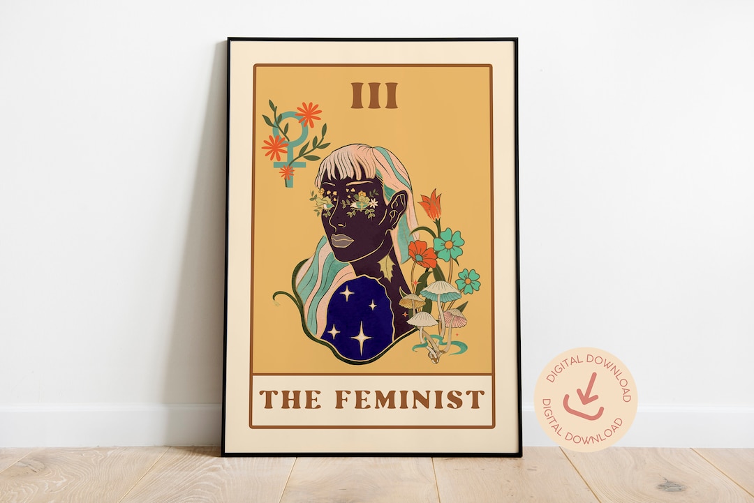 The Feminist, Tarot Wall Art, Feminist Wall Art, Feminist Poster ...