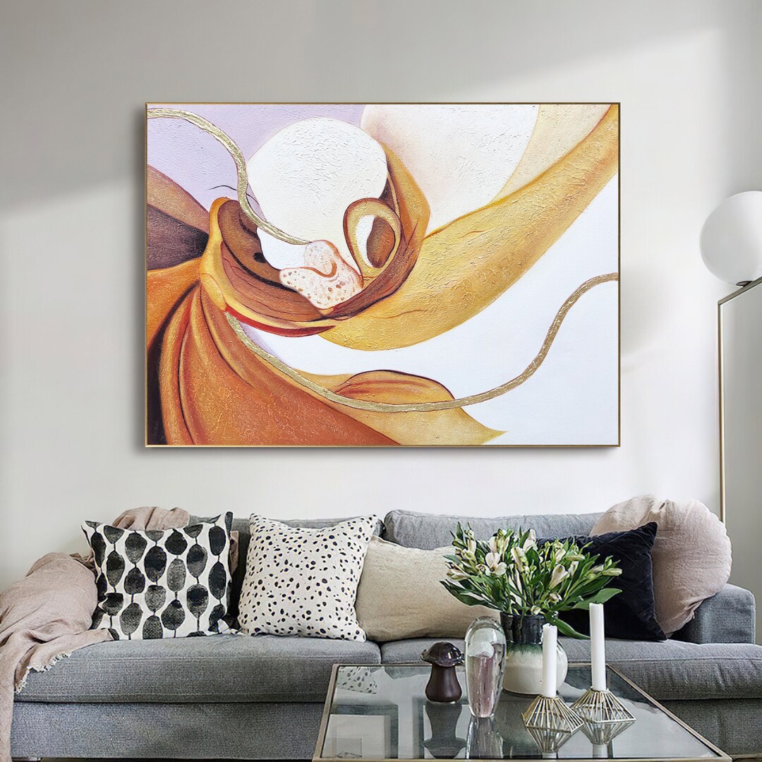 Abstract Painting Canvas,original Abstract Canvas Wall Art,large ...