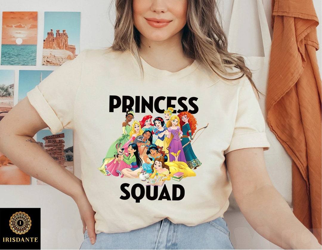 Disney Princess Squad Comfort Colors® Shirt Girls' Disney - Etsy