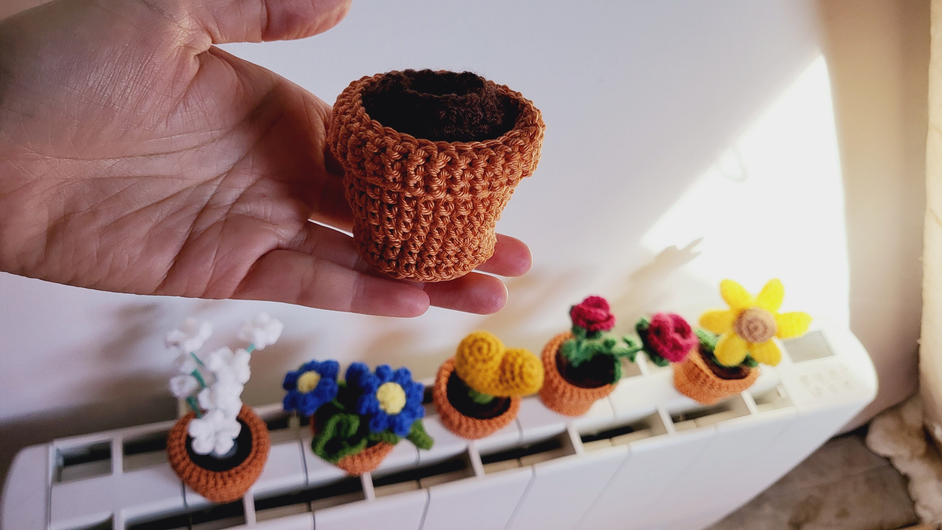 Crochet PATTERN Pot Mini Potted Flower Amigurumi - Etsy