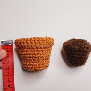 Crochet PATTERN Pot Mini Potted Flower Amigurumi - Etsy