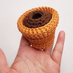 Crochet PATTERN Pot Mini Potted Flower Amigurumi - Etsy
