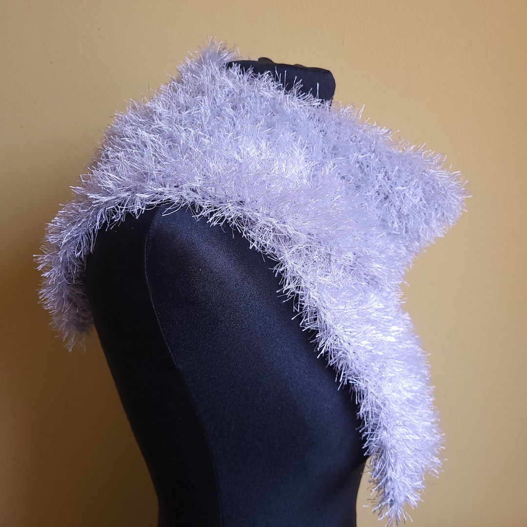 Hand Knit Boa Fun Fur Scarf Y2K Fuzzy Scarf - Etsy