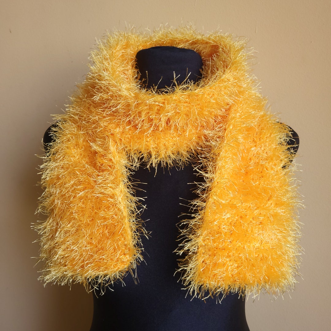 Y2K Long Scarf Fun Fur Yarn Boa Eyelash Yarn - Etsy
