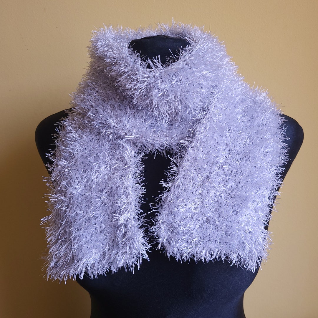 Eyelash Yarn Scarf Y2K Wide Scarf - Etsy