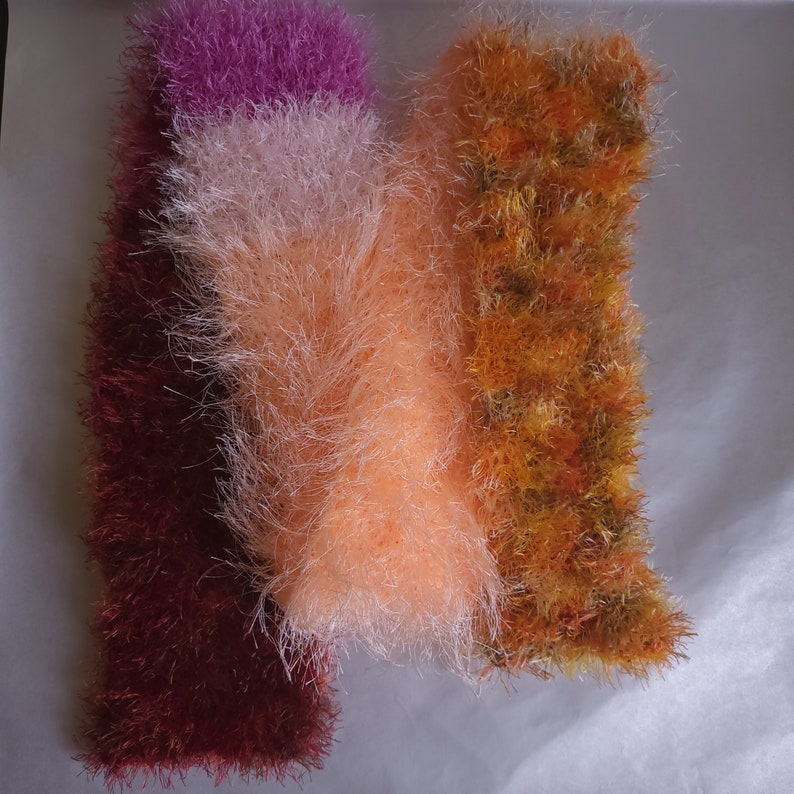 Multicolored Scarf Eyelash Yarn Boa Y2K Fashion Scarf Fuzzy Boa - Etsy