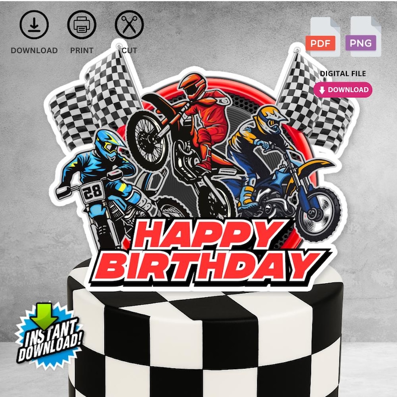 Motorcycle Cake - Etsy
