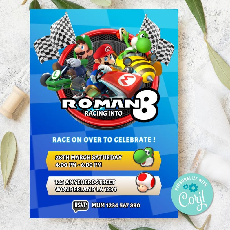 Editable Printable Birthday Invitation Card | Digital Download for ...