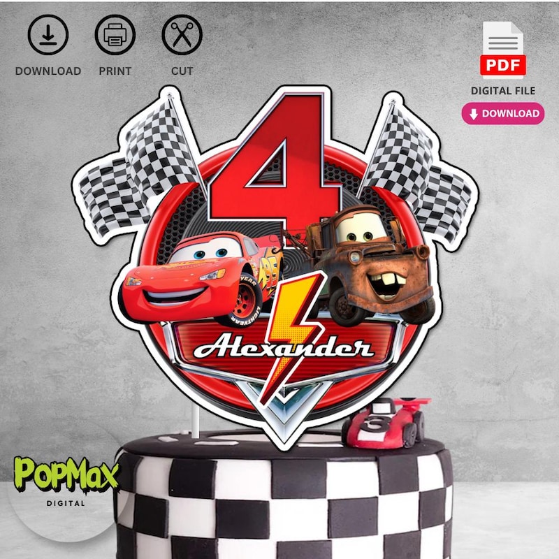 Race Car Topper - Etsy