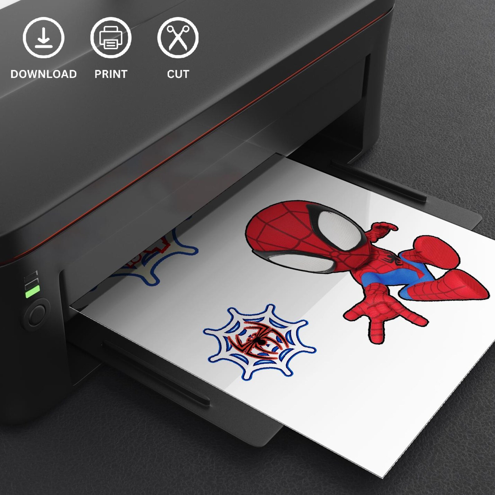 Personalized Printable Spidey DIY Birthday Cake Topper | Digital ...