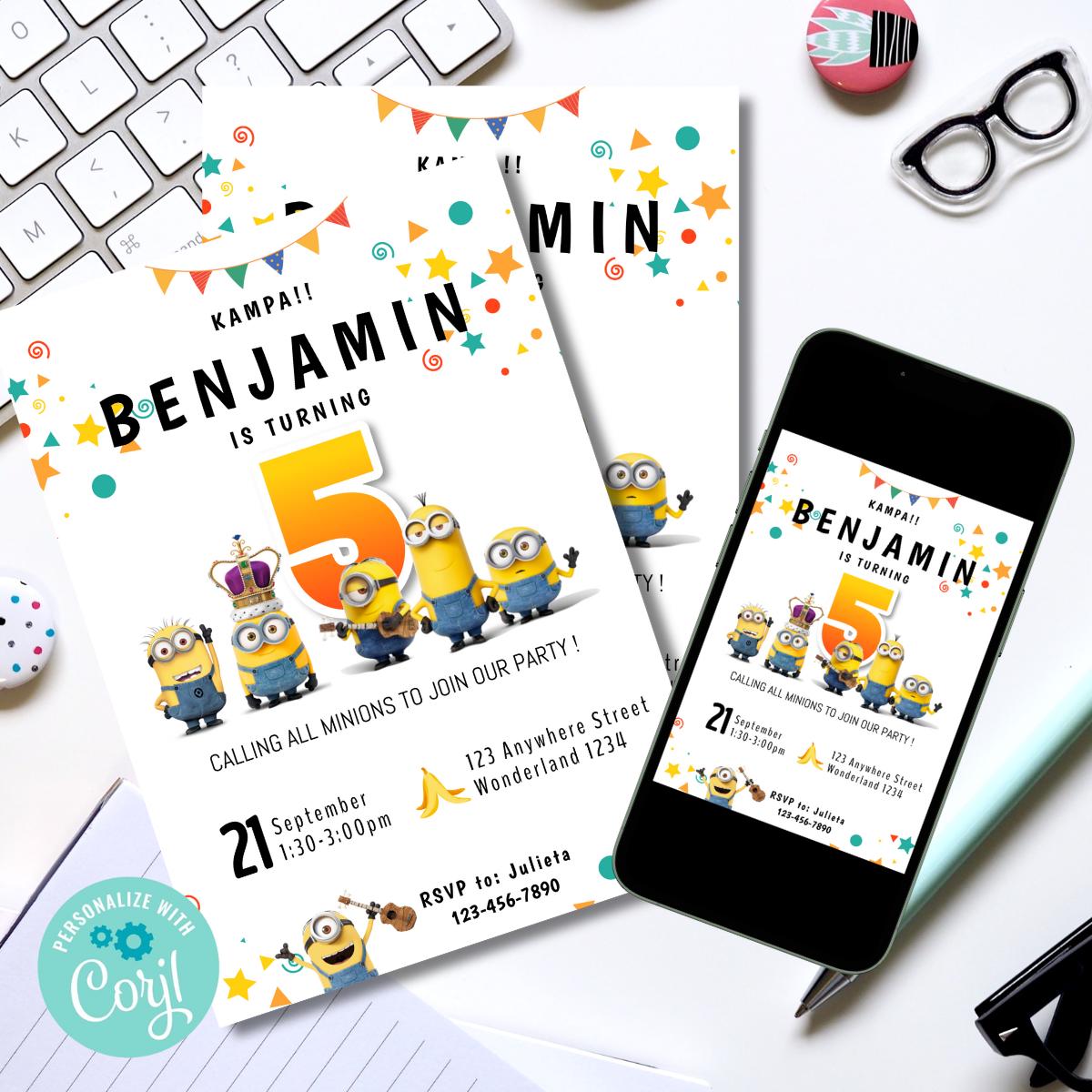 Editable Printable Birthday Invitation Card Template | Customized Corjl ...