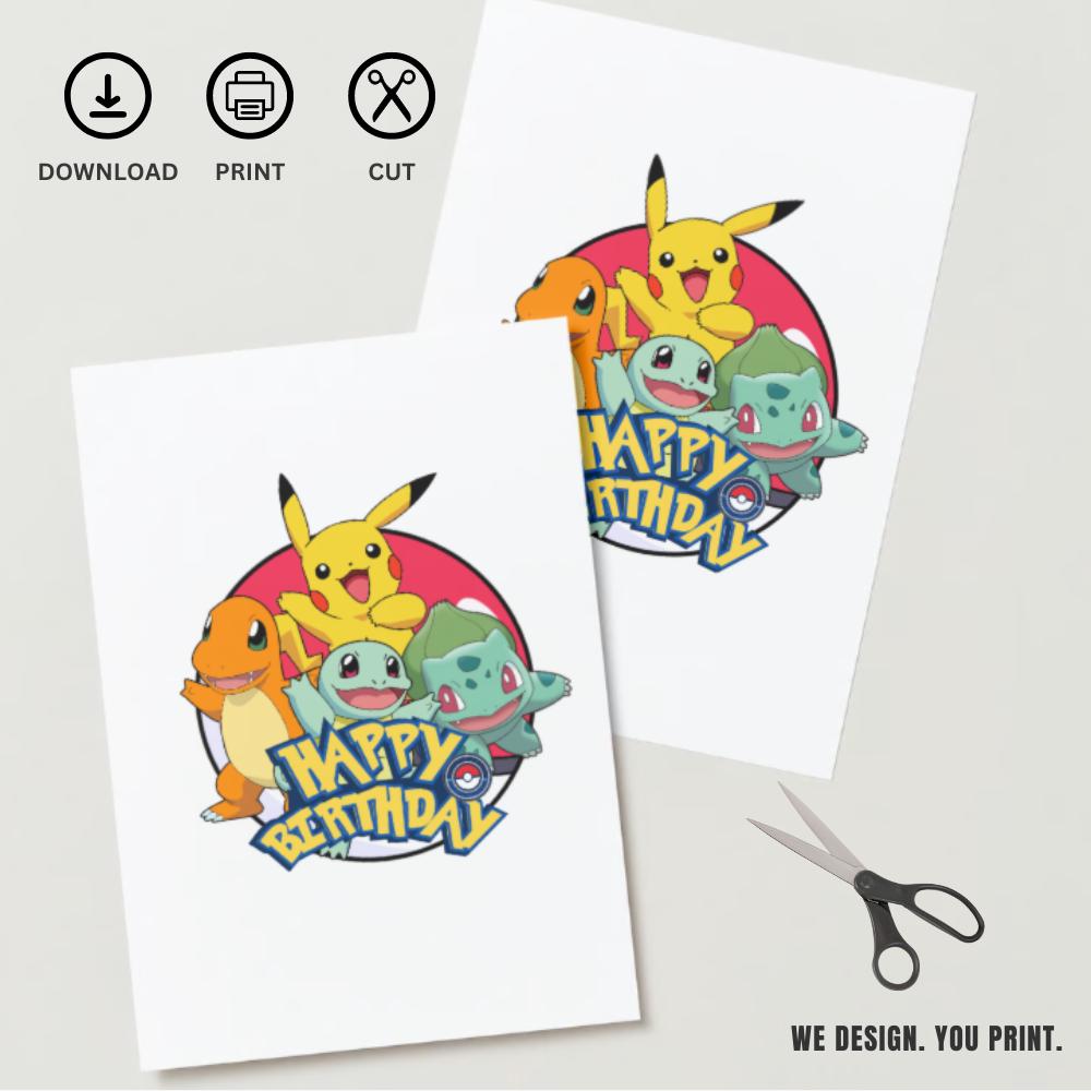 Instant Download Printable Birthday Cake Topper Digital File for ...