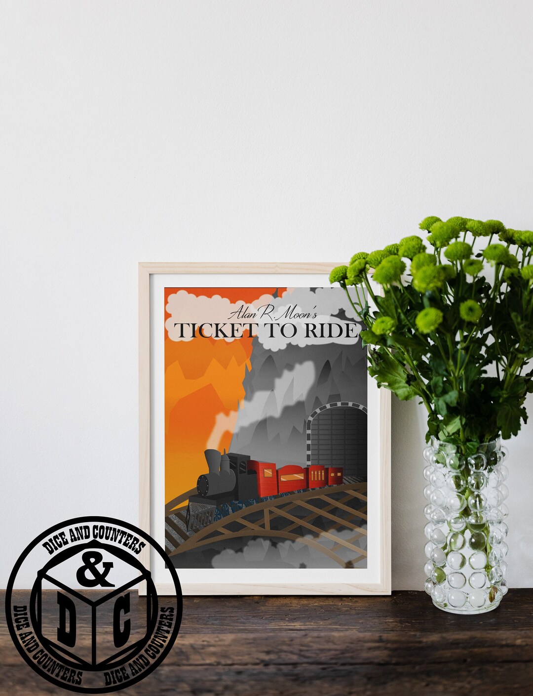 Ticket to Ride Board Game Wall Art (digital Download) - Etsy