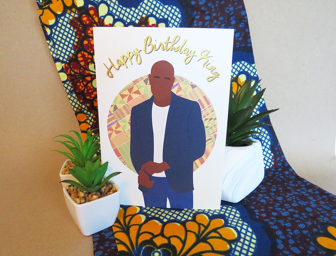 Black Man Birthday Card, Black Man, Black Greeting Cards, Classy ...