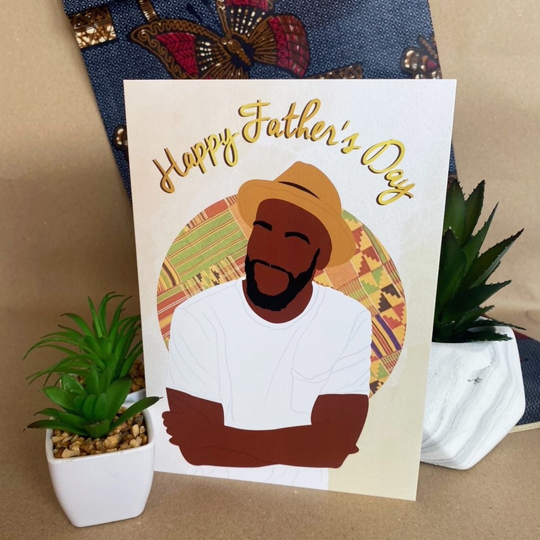 Black Father's Day Card, Cool Dad, Black Father, Classy, Ethnic ...