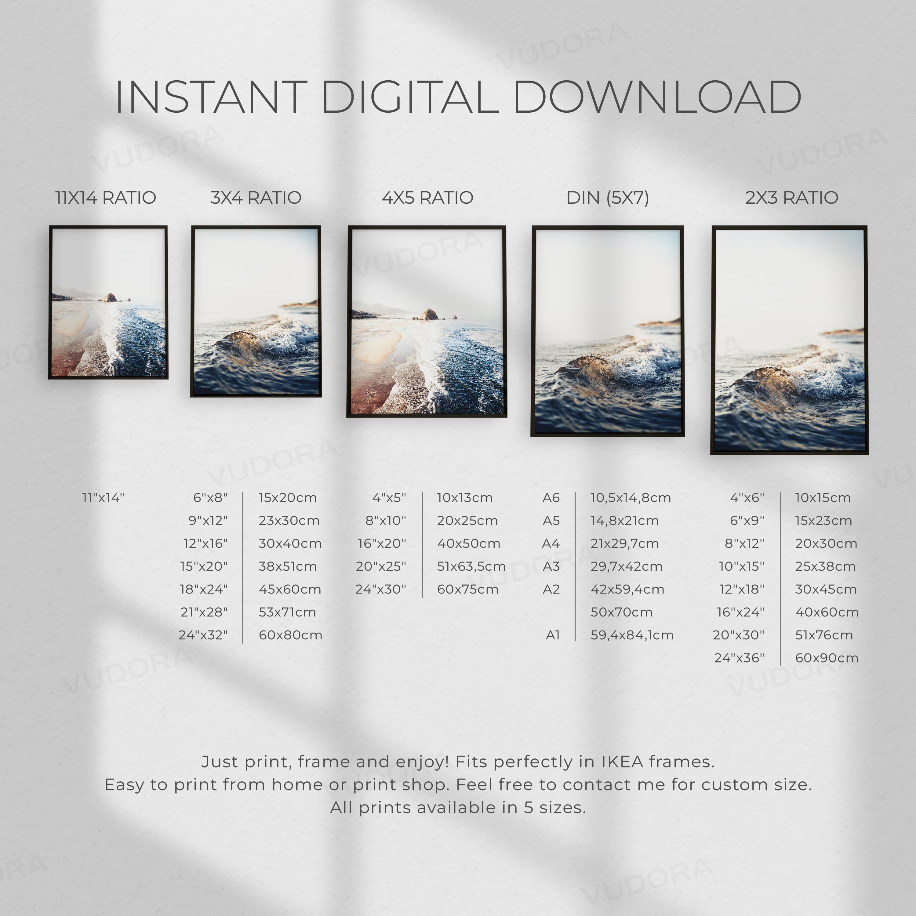 Coastal Beach, Boho Decor, Landscape Poster, Boho Print, Neutral Wall ...