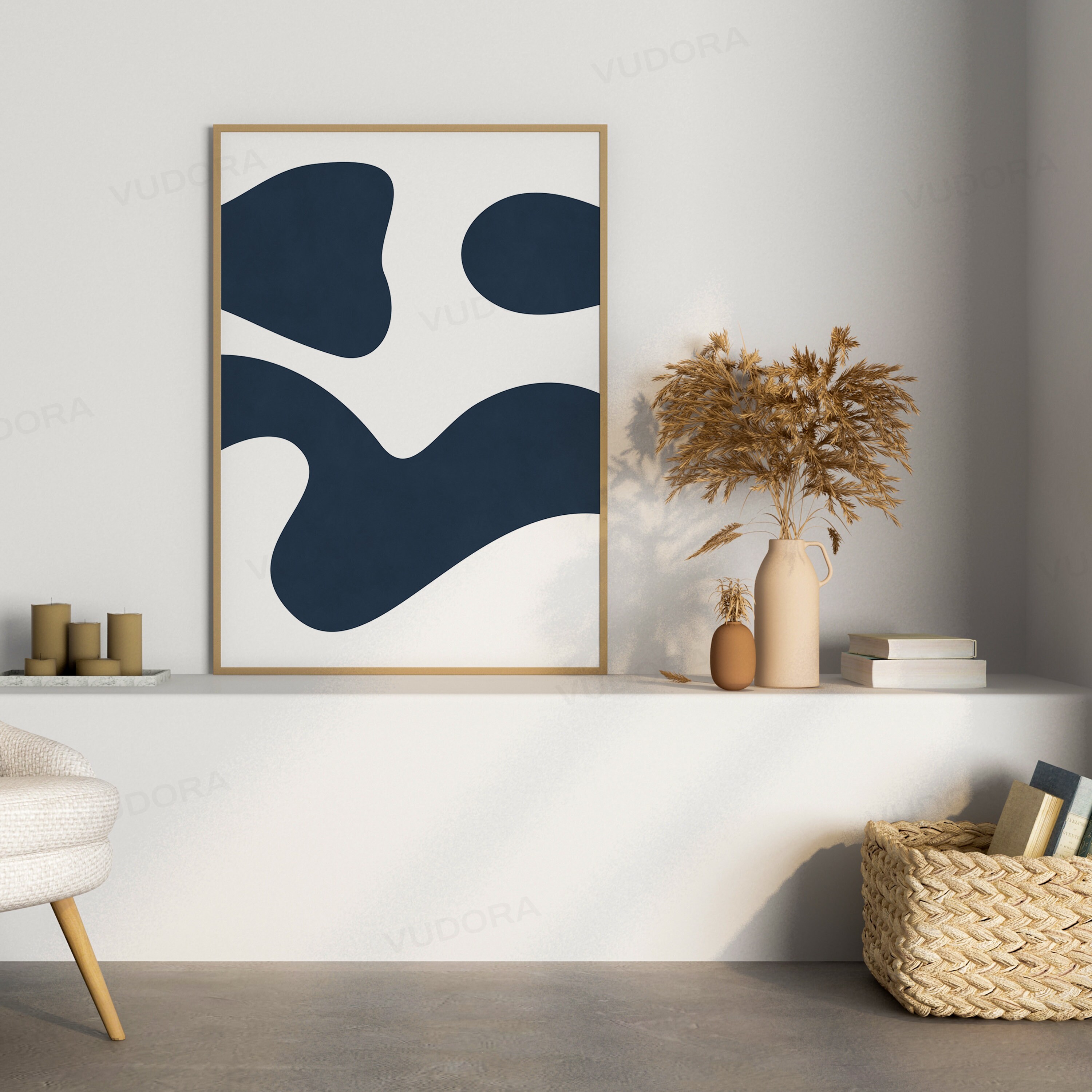 Printable Blue Art Set of 3 Prints Wall Art Prints - Etsy