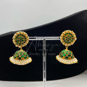 Jhimki - Handmade Beautiful Jhumka - Fancy Bridal Jhumka With Kemp ...