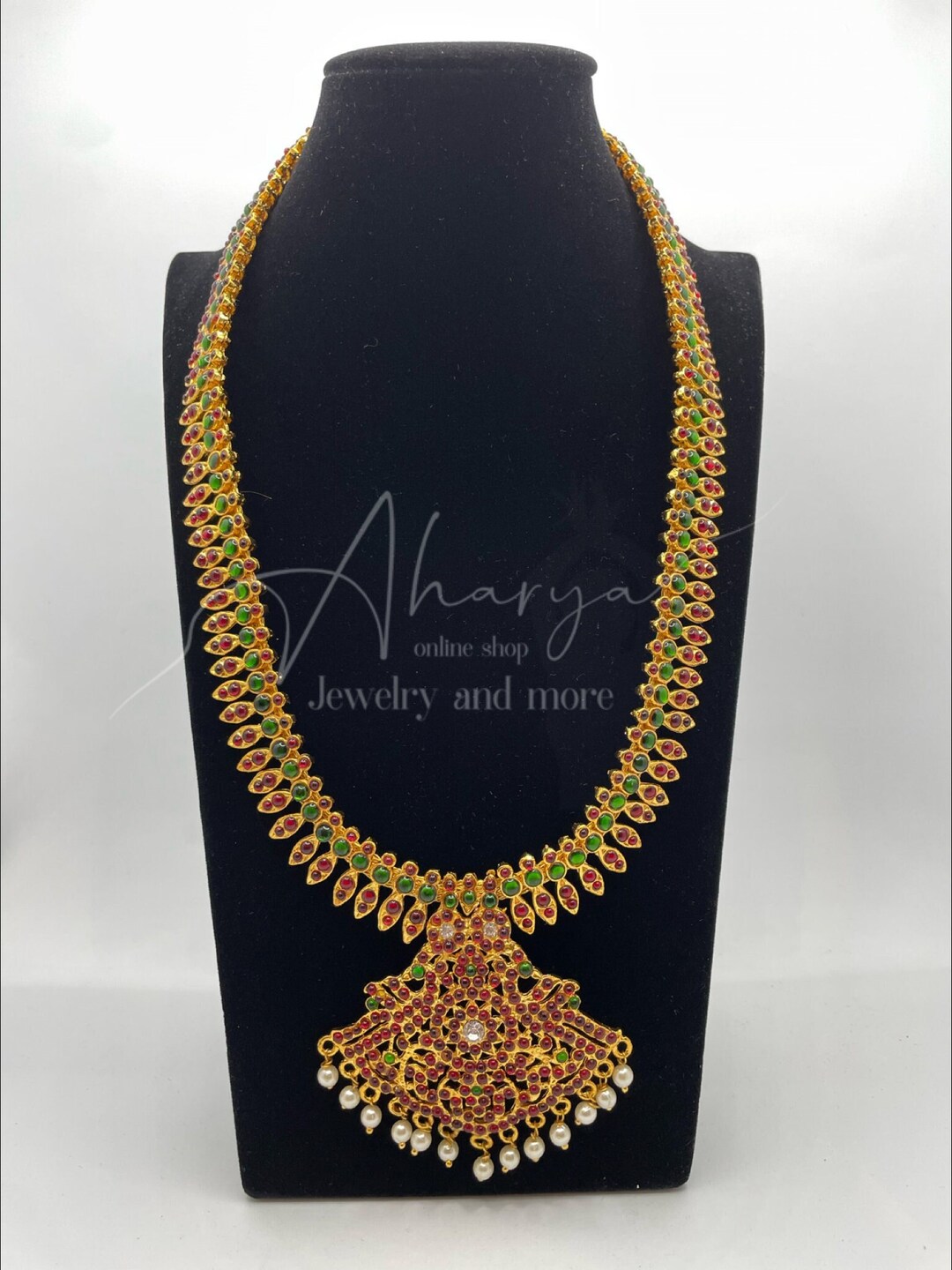 Bhanu Collection - Wunderschöner Handgemachter Braut Haararm , Bharatanatyam , Kuchipudi, Odissi ...