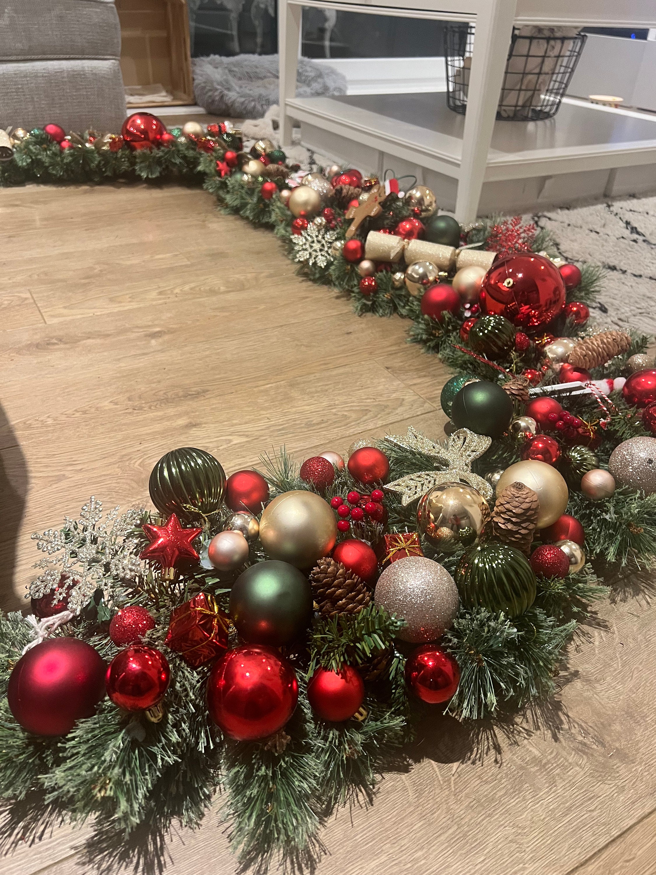 9ft Handmade Luxury Christmas Garland - Etsy UK