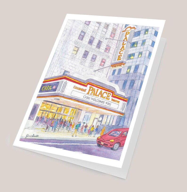 Columbus Theatres Note Cards Boxed Set, Columbus Watercolor, Columbus ...
