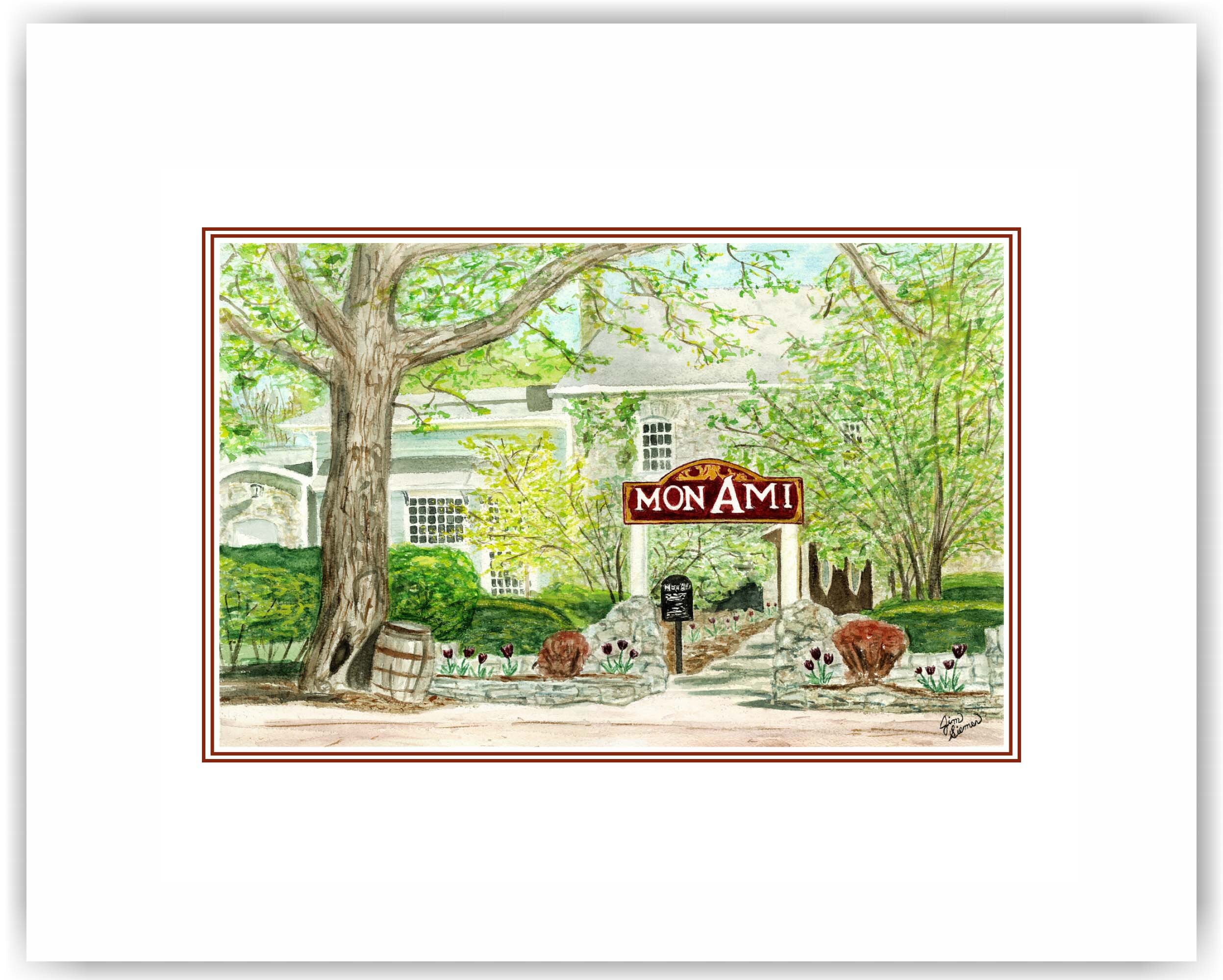 Monami Winery, Lake Erie Watercolor, Catawba Island, Lake Erie Art - Etsy