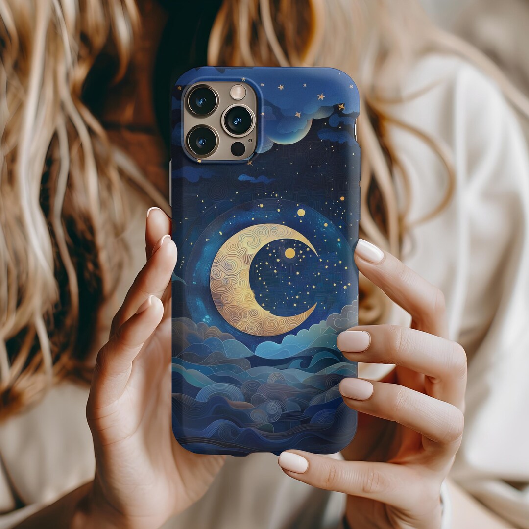 Celestial Moon Night Sky iPhone 16 Pro Samsung Galaxy Google Pixel ...