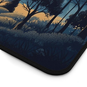 Dark Blue Celestial Desk Mat | Beautiful Night Sky Desk Mat | Mystical ...