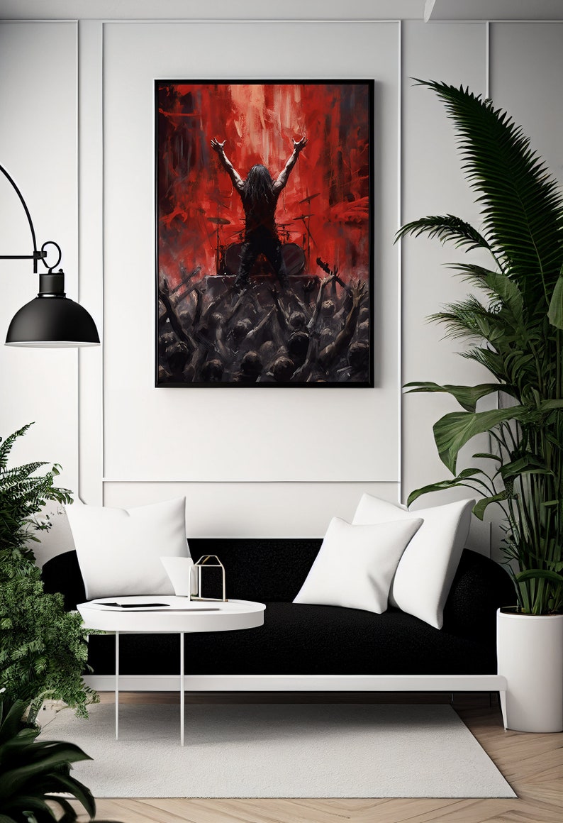 Rock Music Decor Printable Heavy Metal Wall Art Gift for - Etsy