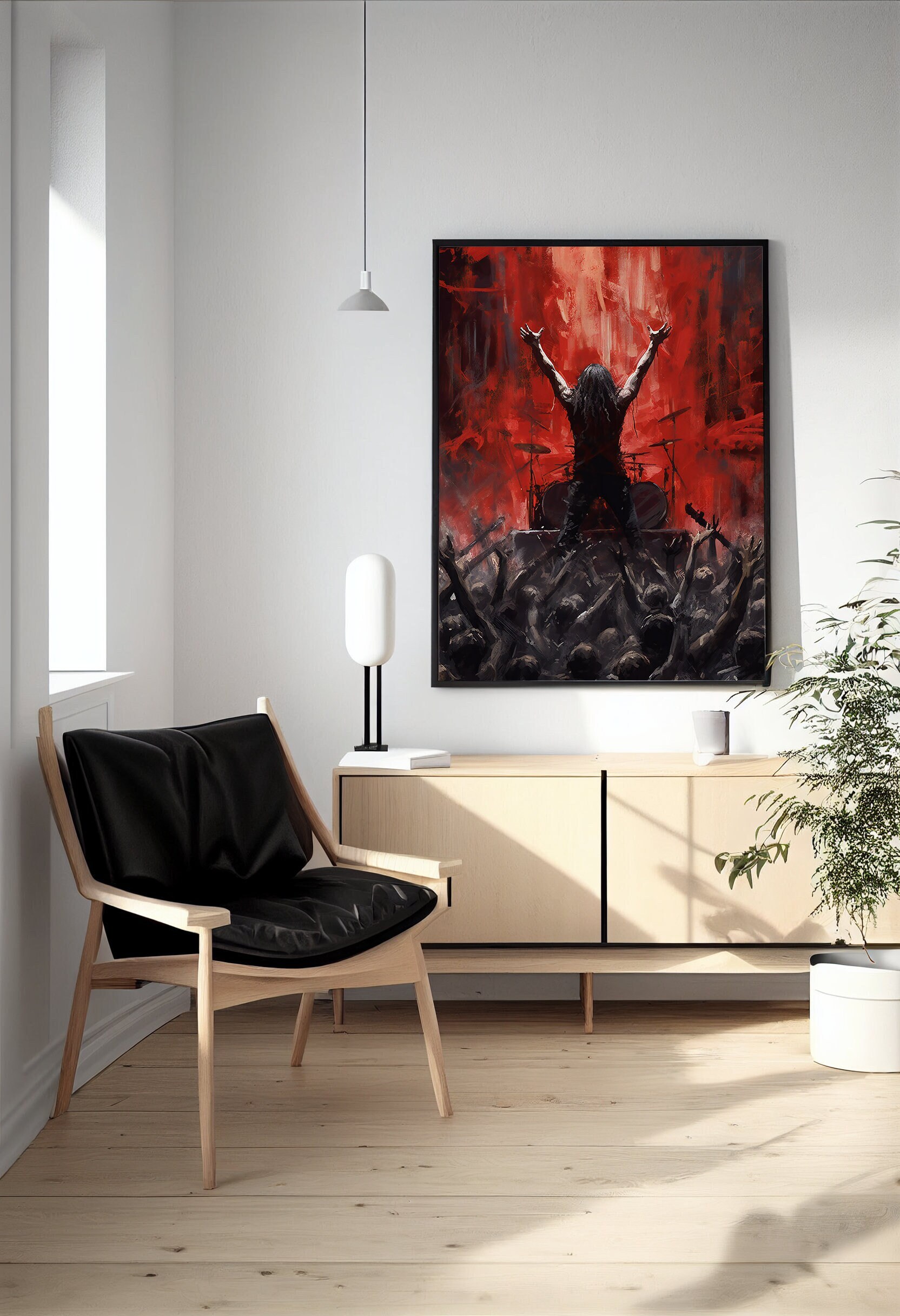 Rock Music Decor Printable Heavy Metal Wall Art | Gift for Rocker ...