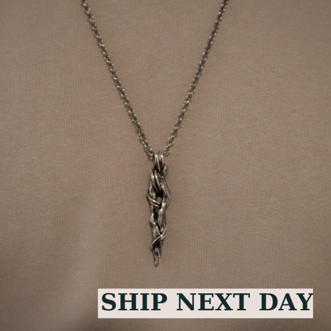 Men's Silver Pendant, Handmade Statement Necklace, 925 Sterling Silver ...