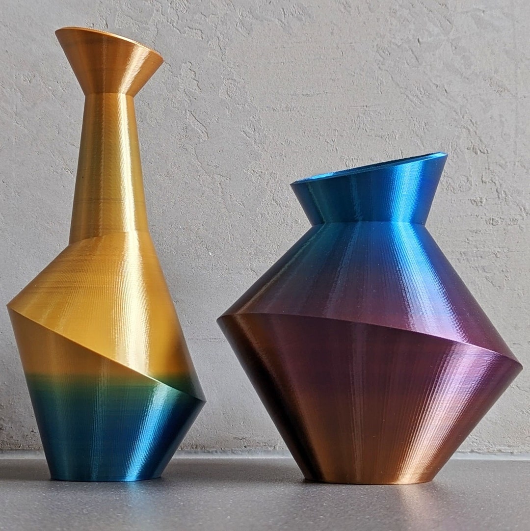 Modern 3D Printed Vase - Etsy