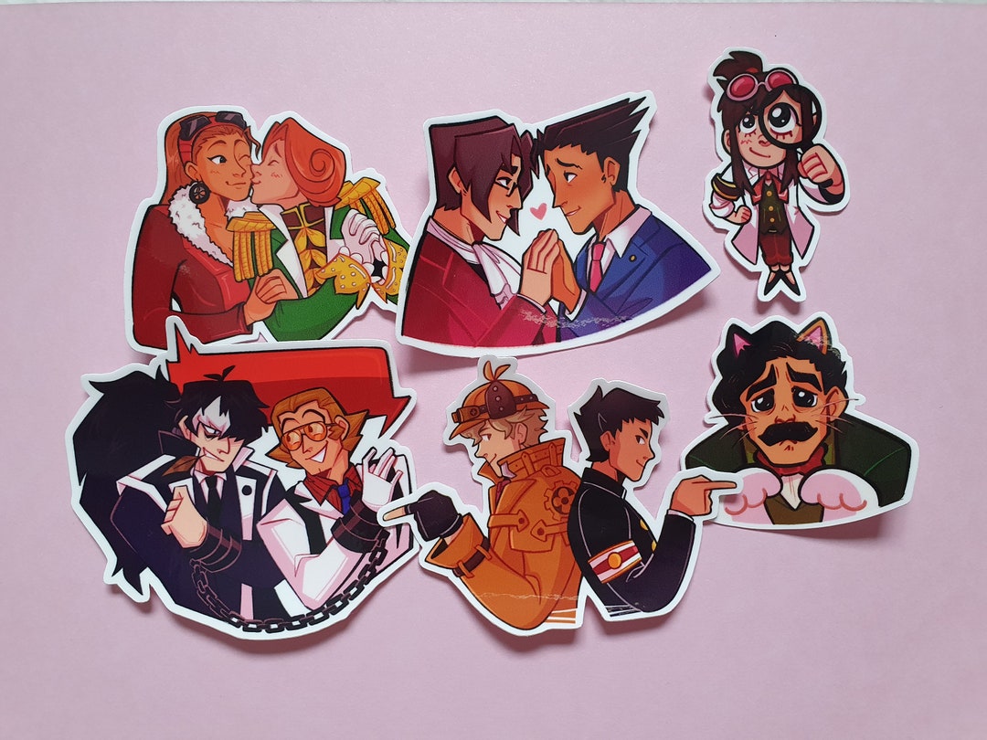 Ace Attorney Stickers the Great Ace Attorney, Dai Gyakuten Saiban, TGAA ...