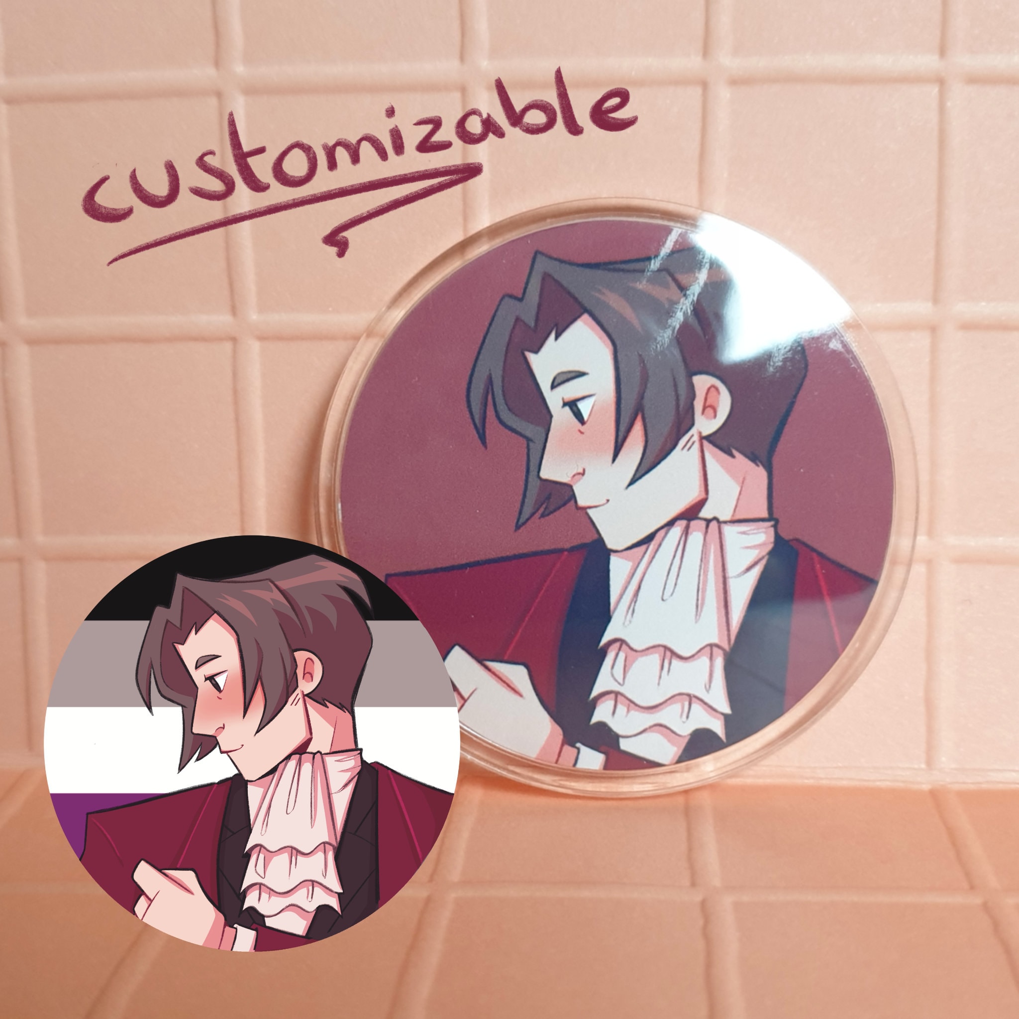 Ace Attorney Buttons/pins customizable W/ Pride Flags - Etsy Canada