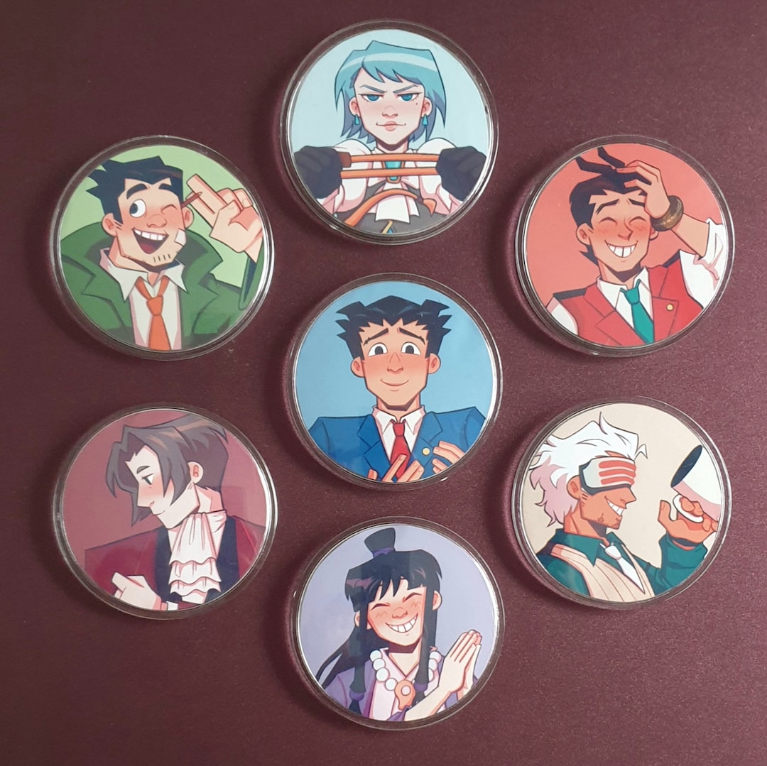 Ace Attorney Buttons/pins customizable W/ Pride Flags - Etsy Canada