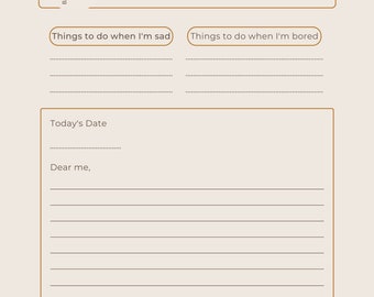 Letter to Future Self PDF Printable DIGITAL DOWNLOAD - Etsy UK