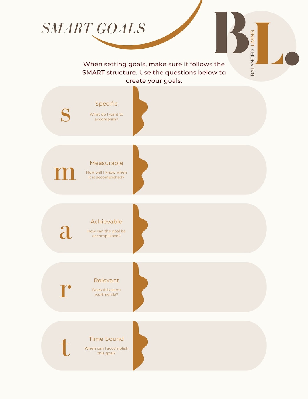 Digital Smart Goals - Etsy