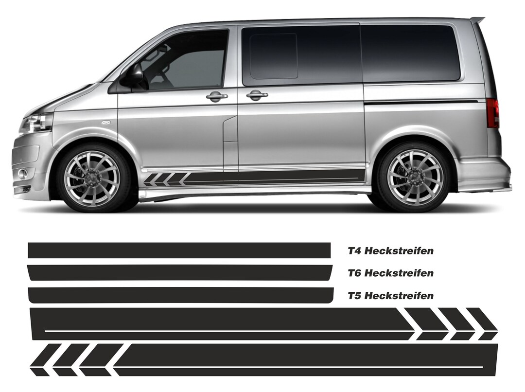 Side Stripe Sticker Set BLANKO Suitable for VW Multivan Bulli T6, T6.1 ...