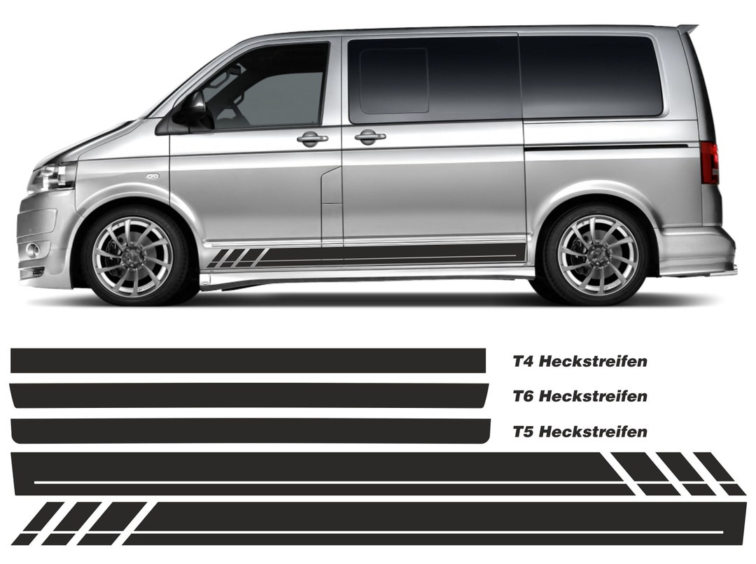 Side Stripe Sticker Set BLANKO Suitable for VW Multivan Bulli T6, T5 ...