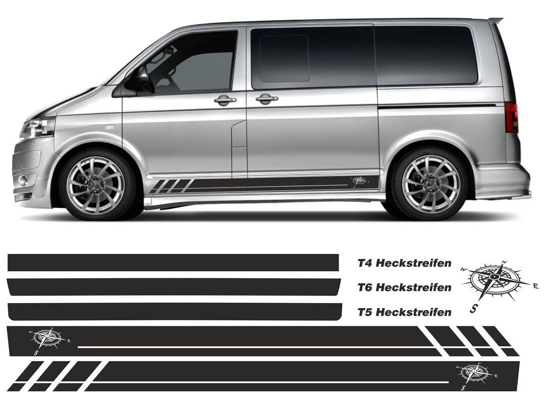 Side Stripes Sticker Set COMPASS Suitable for VW T6, T5, T4 LINE - Etsy UK