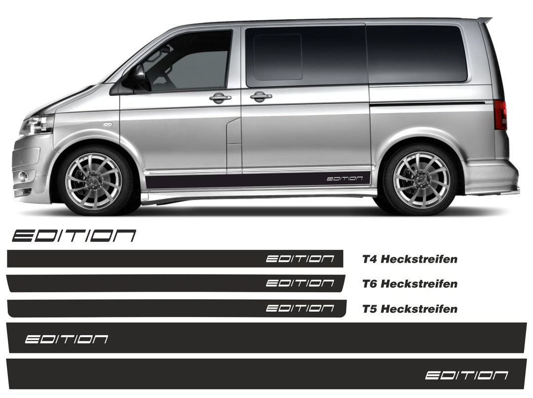 Side Stripe Sticker Set EDITION Suitable for VW Multivan Bulli T6, T6.1 ...