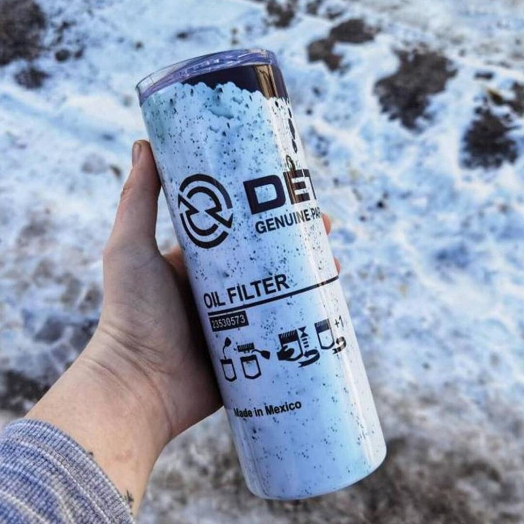 Personalized Detroit Oil Filter Made in Mexico Tumbler - Etsy