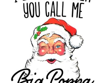 Big Poppa Santa Svg - Etsy